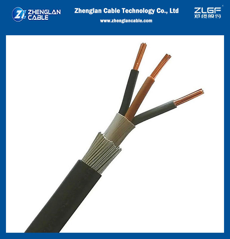 6mm 3 Core Steel Wire Armored SWA Cable Copper Cu XLPE PVC SWA PVC 0.6 ...